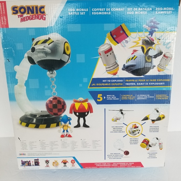 Toys | Sonic The Hedgehog Eggman Egg Mobile Battle Set Helicopter ...
